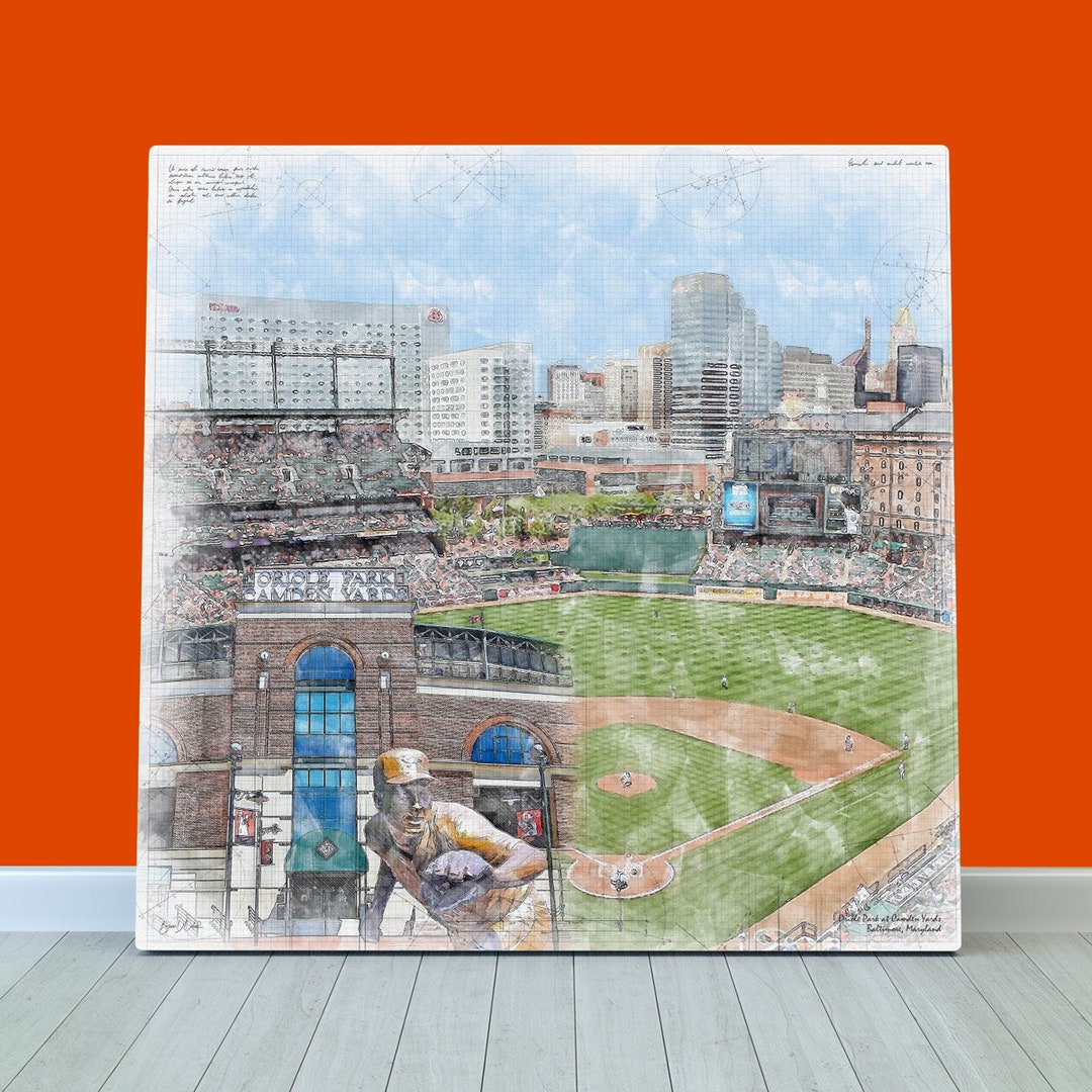 Oriole Park at Camden Yards Canvas / Print, Baltimore Orioles Baseball ...