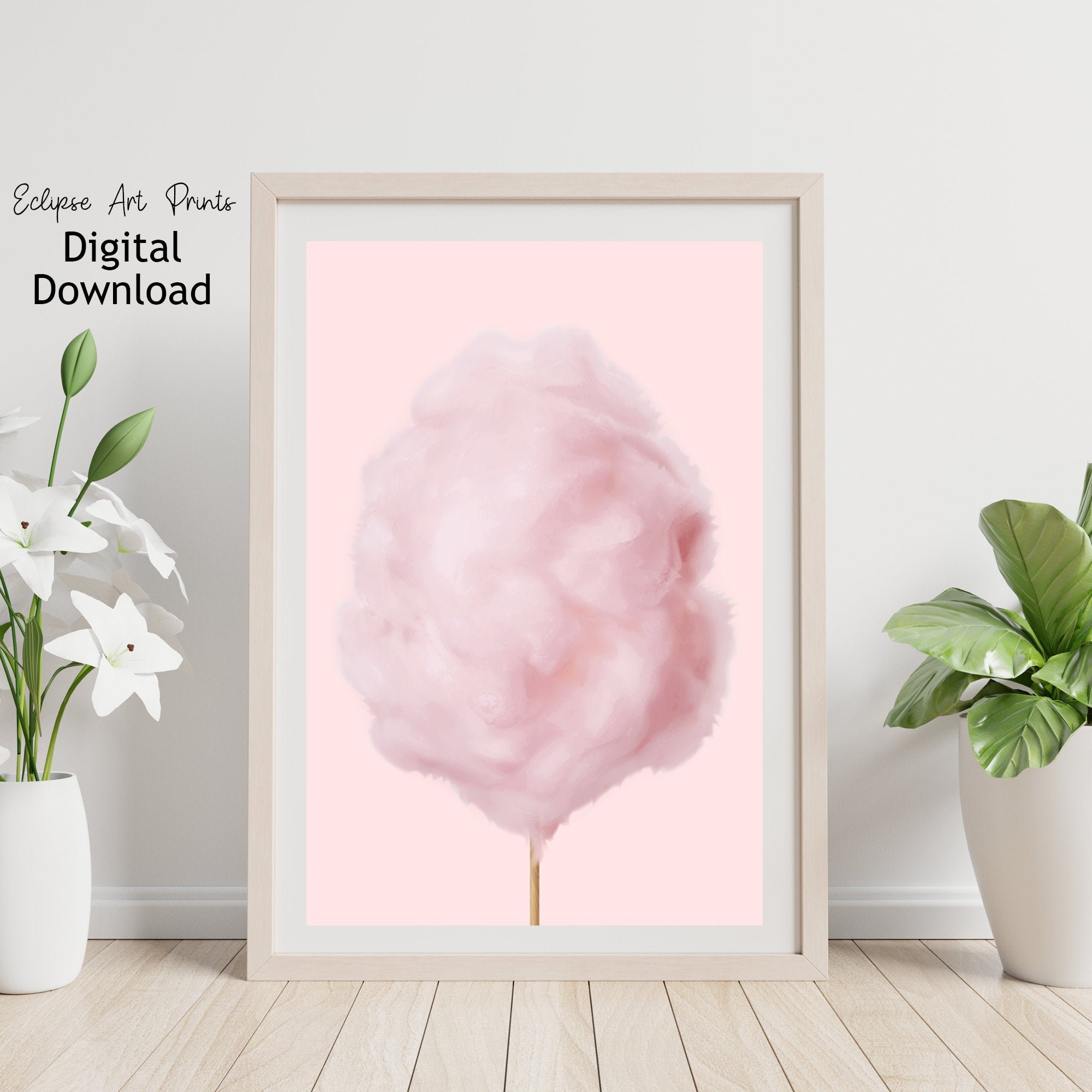 Cotton Candy Print, Cotton Candy Poster, Cotton Candy Art, Nursery Art ...