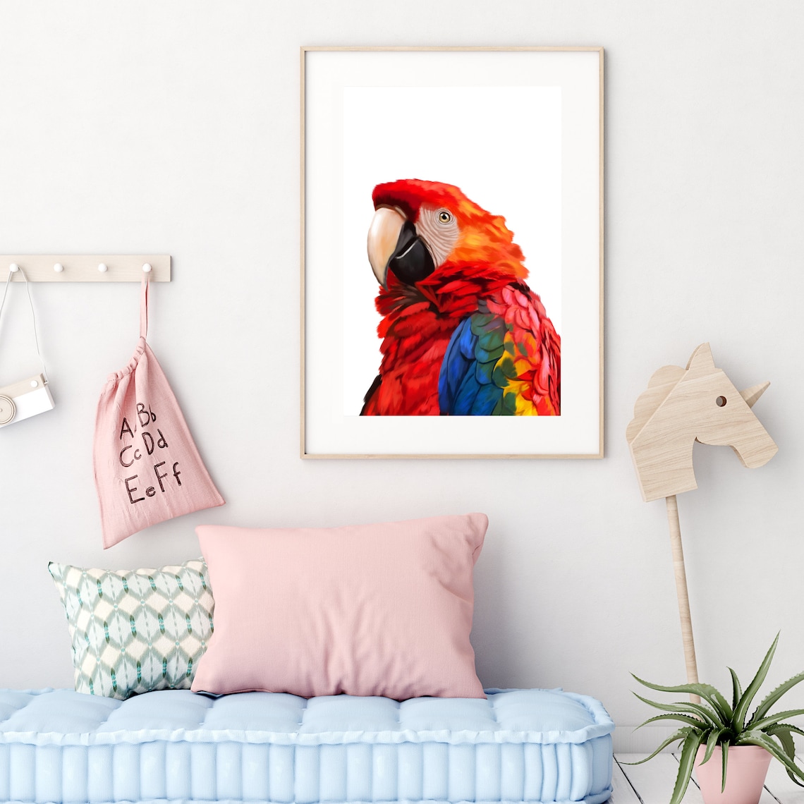 Parrot Poster Print Nursery Art Decor Printable Wall Art - Etsy