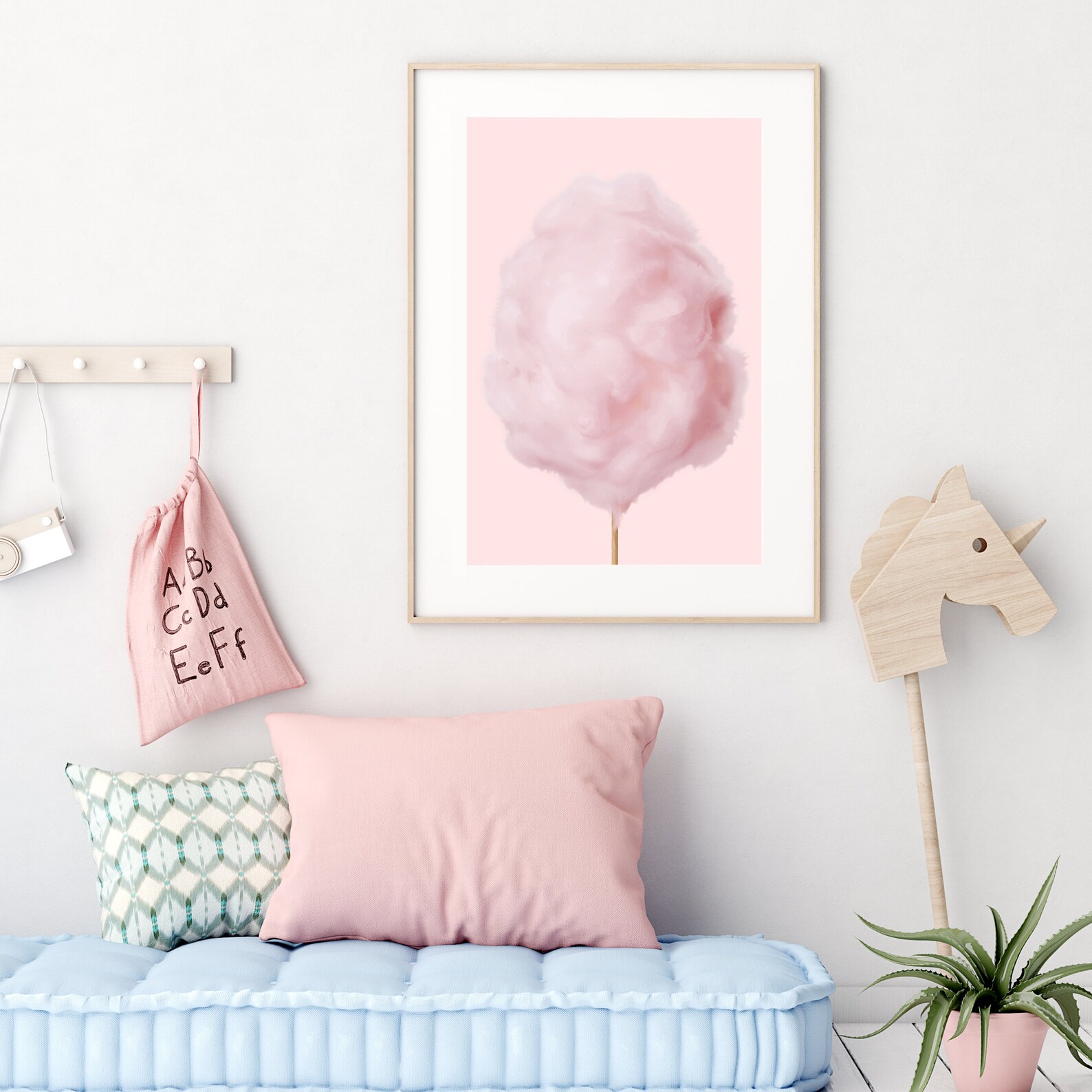 Cotton Candy Print, Cotton Candy Poster, Cotton Candy Art, Nursery Art ...