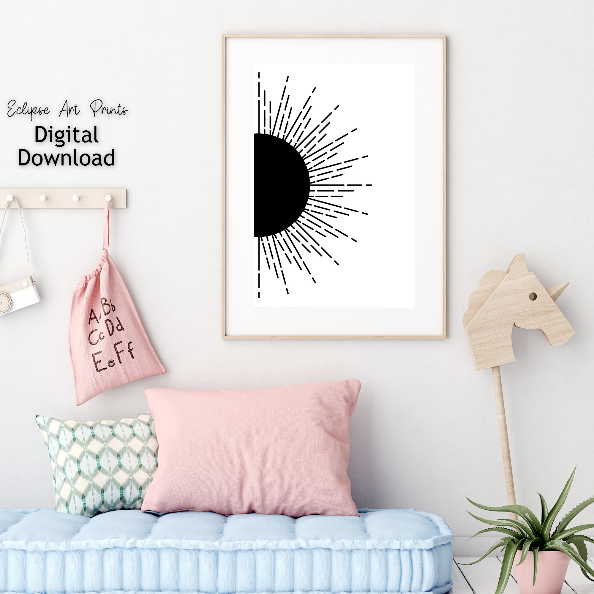 Sun Rays Poster Print Bedroom or Office Abstract Art Decor - Etsy