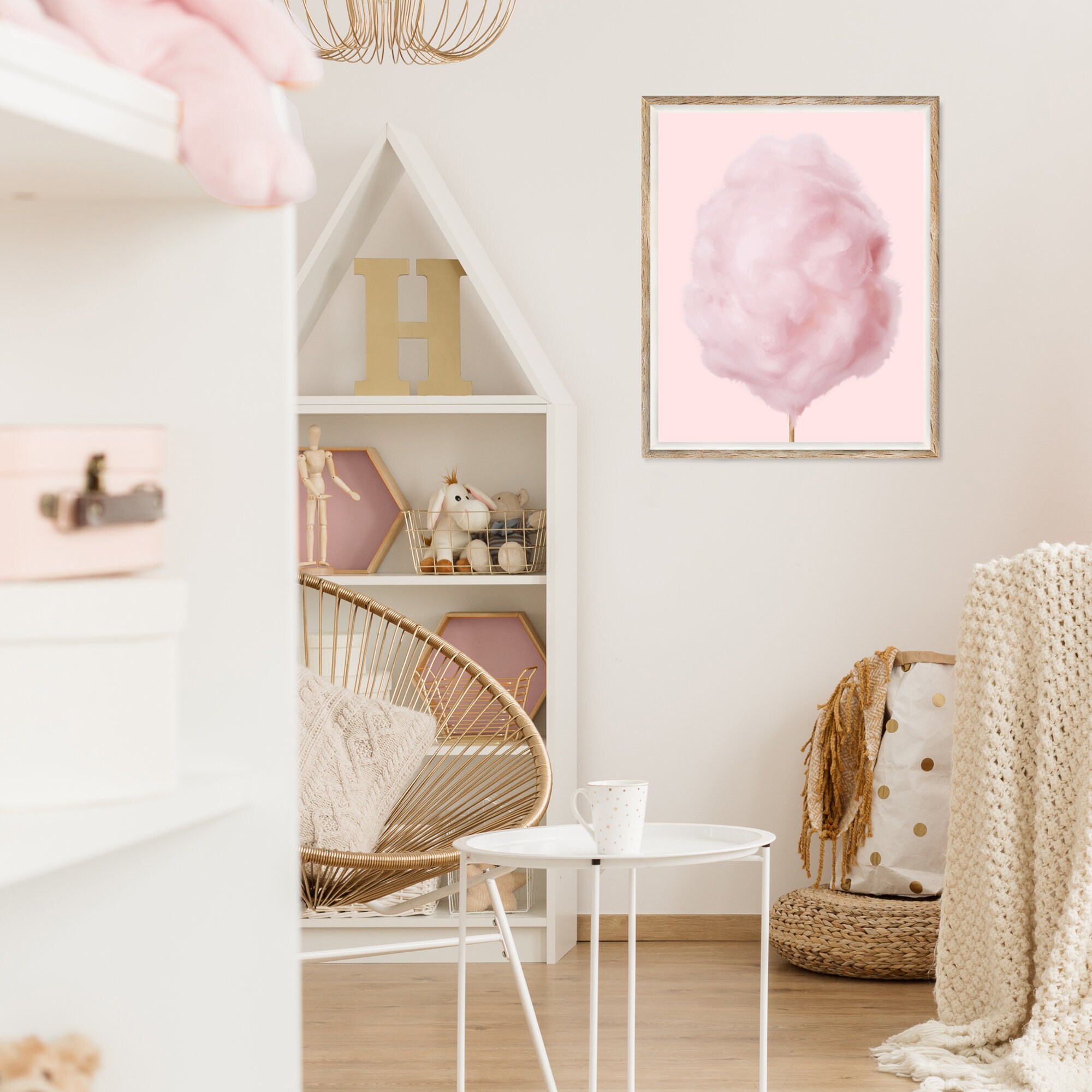 Cotton Candy Print, Cotton Candy Poster, Cotton Candy Art, Nursery Art ...