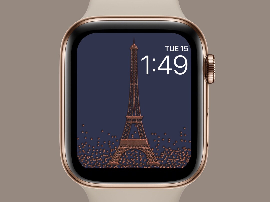 Eiffel Tower 3D Paris Watch Face: Apple Watch Minimalist - Etsy