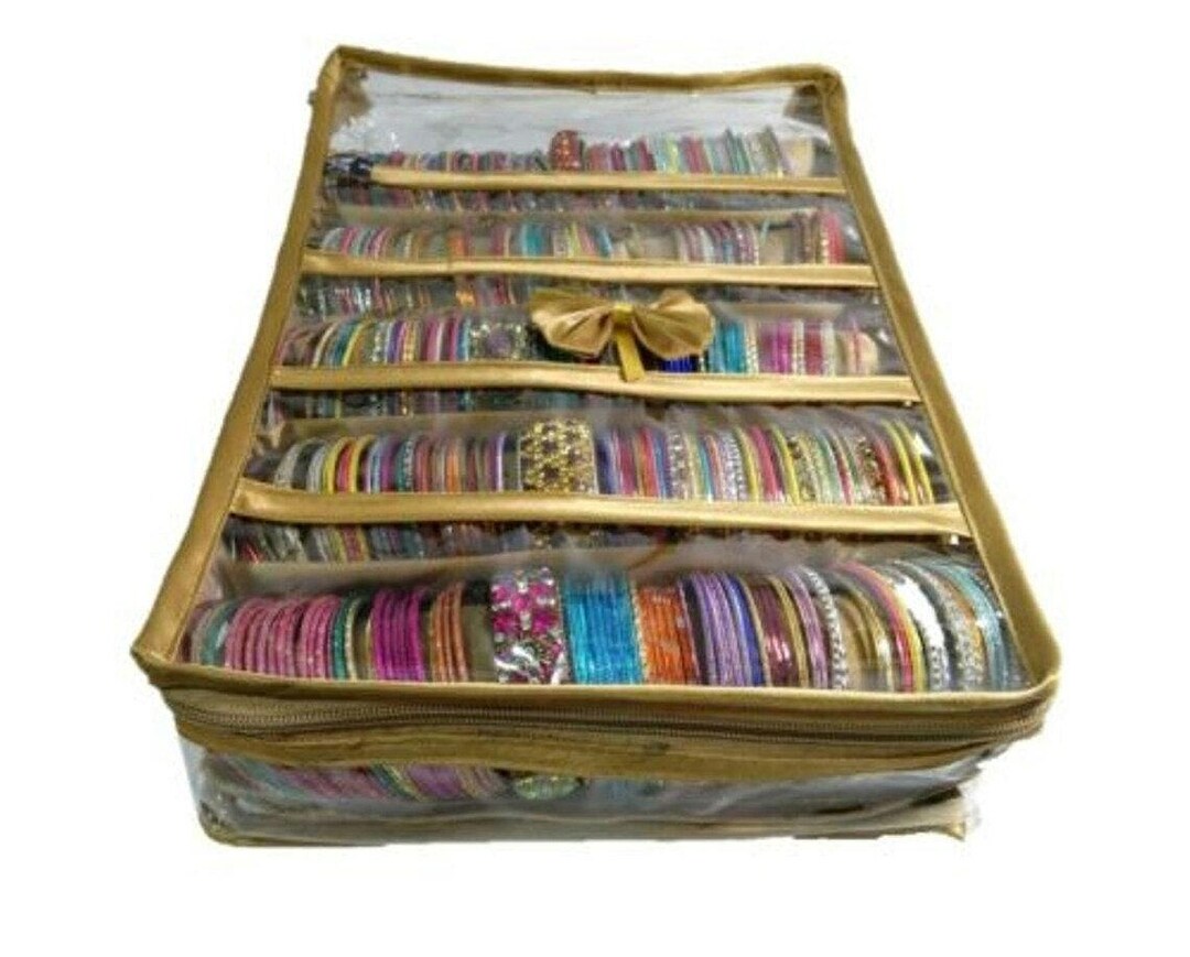 5 Roll Beige Bangles Bracelet Cover Bag Indian Bangles Travel Cases ...