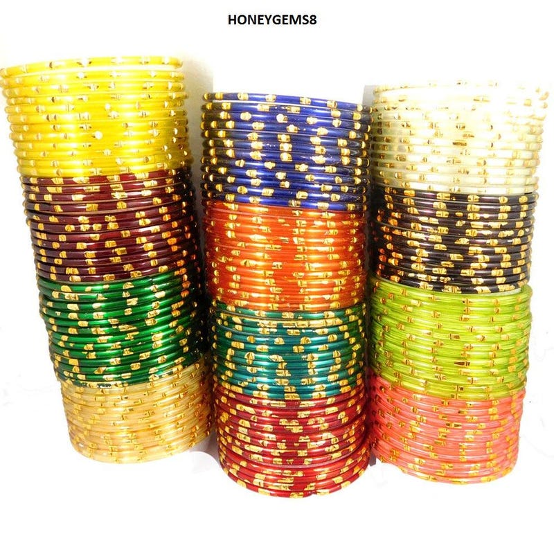 Glass Bangles - Etsy