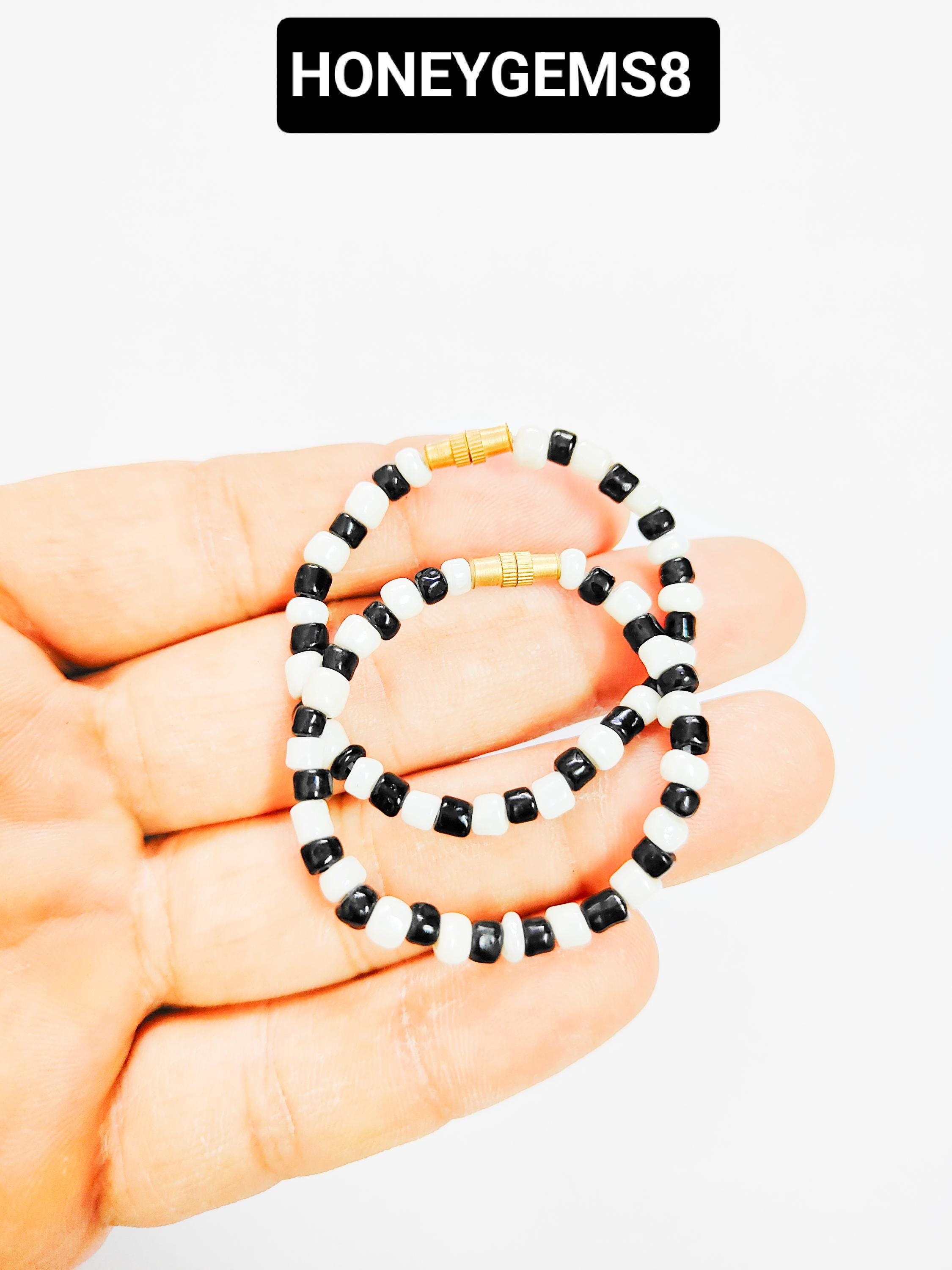 Black White Beads Indian New Born Baby Girl or Boy Bangles Bracelet Jewelry 0 12 Months Free Shipping Etsy