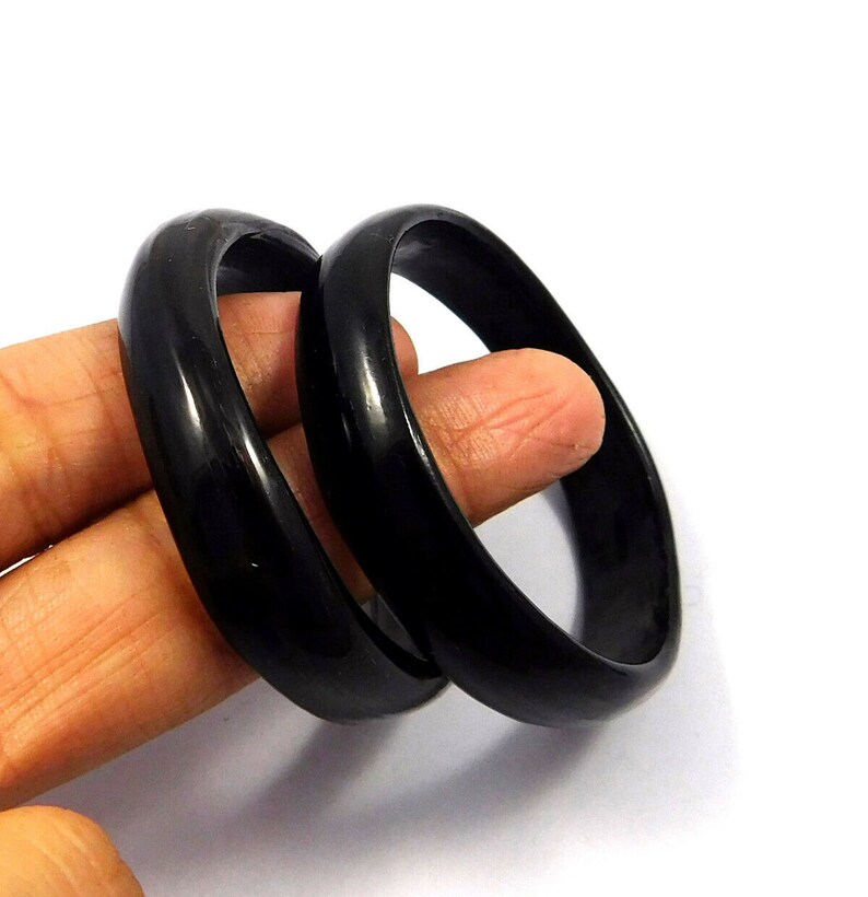 Black Stylish Cute Baby Girl Indian Black Broad Glass Bangles - Etsy