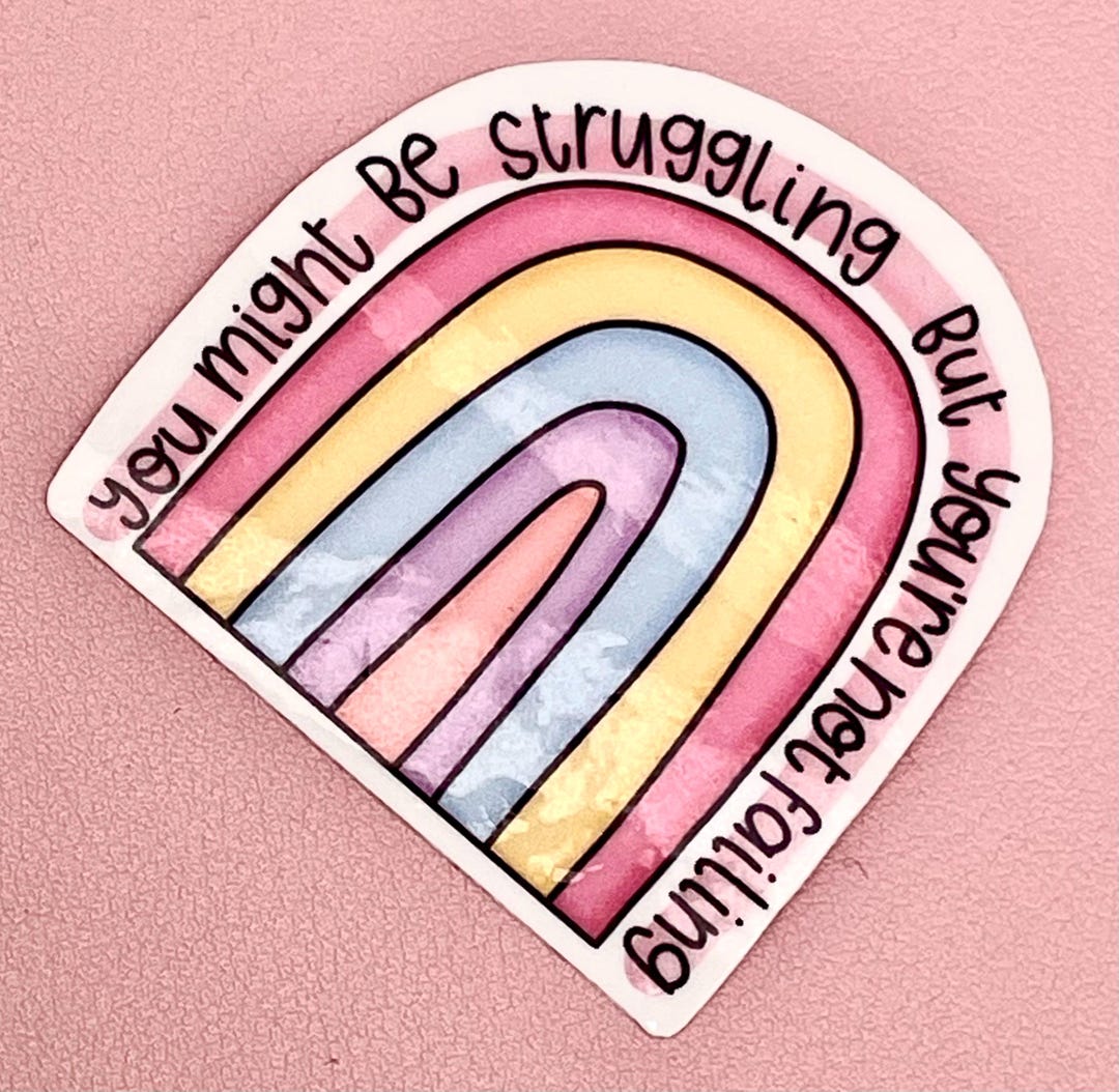 Pastel Rainbow Quote Sticker | Waterproof Vinyl Decal - Etsy