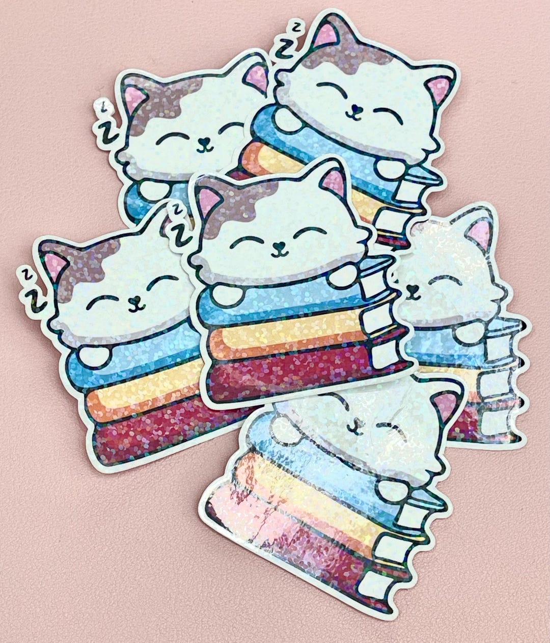 Kawaii Kitty Sticker, Cat Vinyl Sticker, Cute Animal Sticker ...