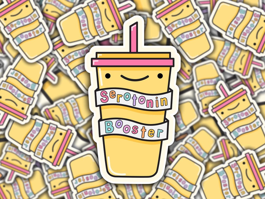 Serotonin Sticker, Medication Sticker, Waterproof Mental Health Sticker ...