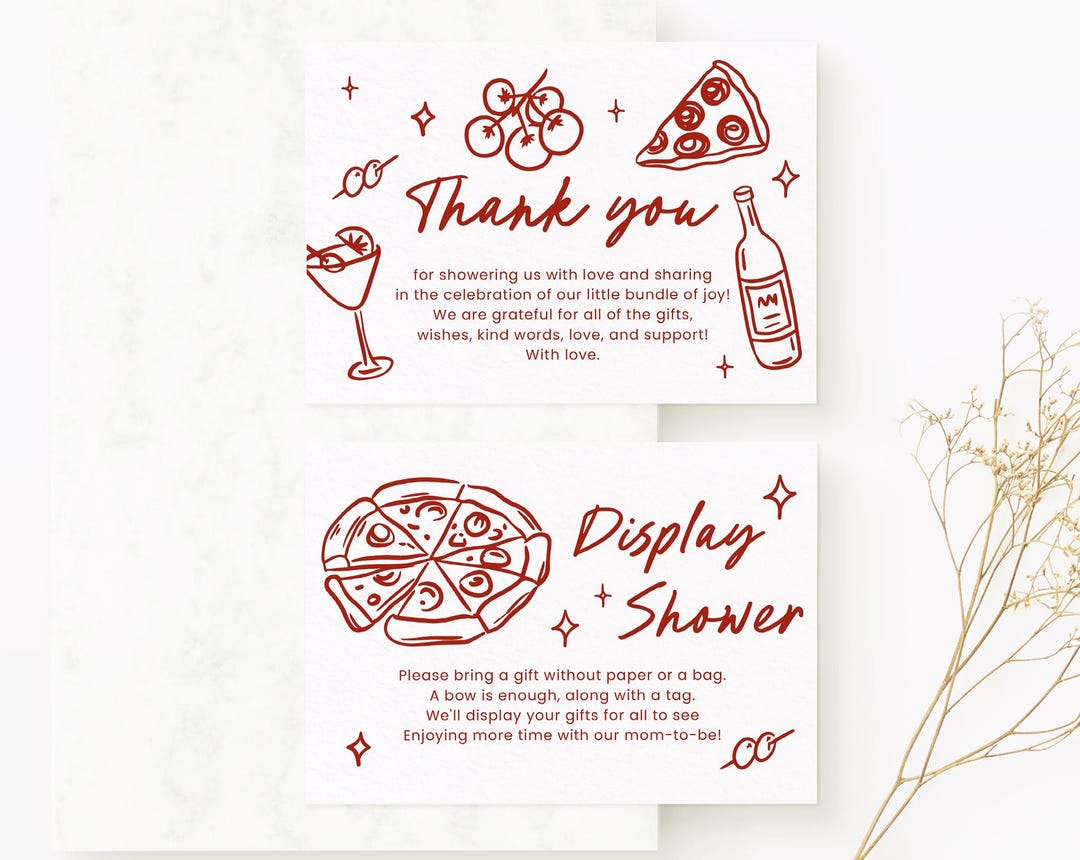 Editable Slice Slice Baby Shower Display Shower Card Template, Pizza ...
