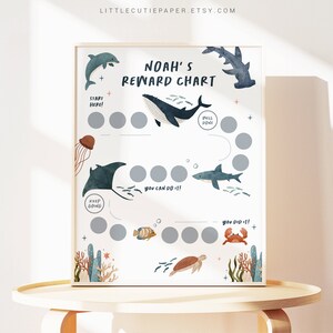 Editable Ocean Reward Chart, You Can Do It Chart, Under the Sea Boy ...