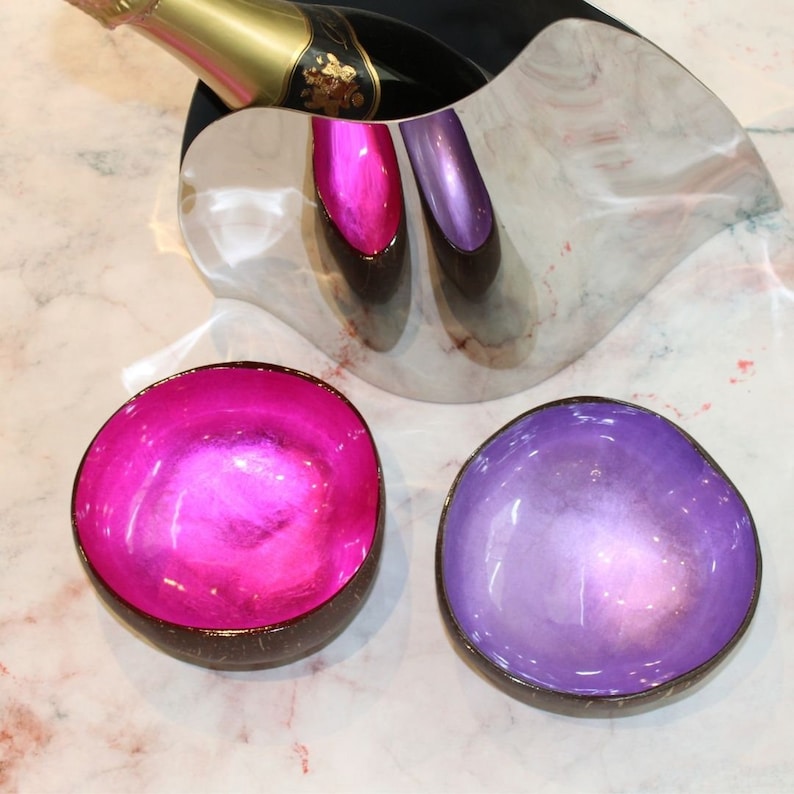 Coconut Bowl Jake & Maddie Bright Purple Lacquer Paint - Etsy UK