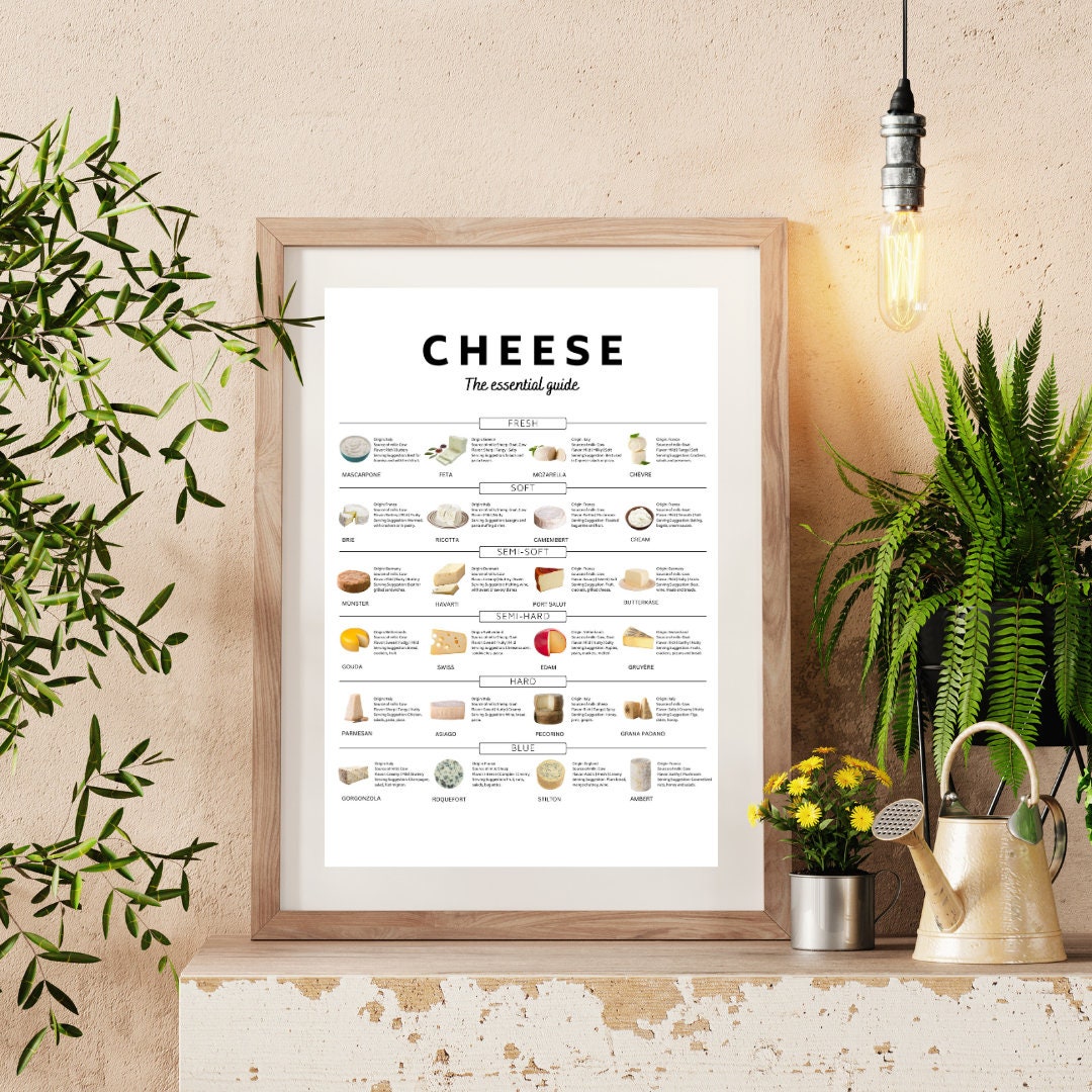 CHEESE - the Essential Guide, Kitchen, (printable Digital Download ...