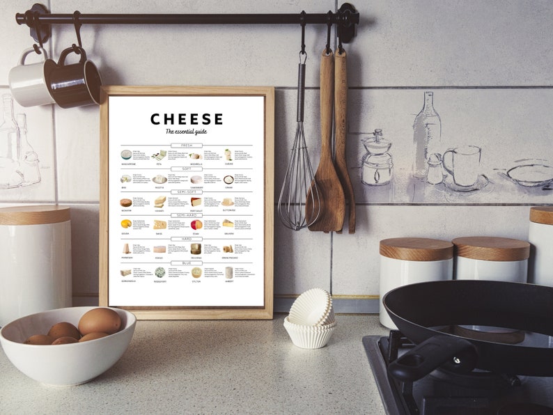 CHEESE - the Essential Guide, Kitchen, (printable Digital Download ...
