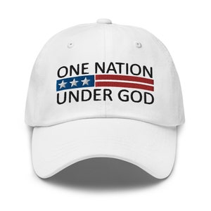 One Nation Under God Hat, American Flag Hat, 4th of July, Freedom Hat ...