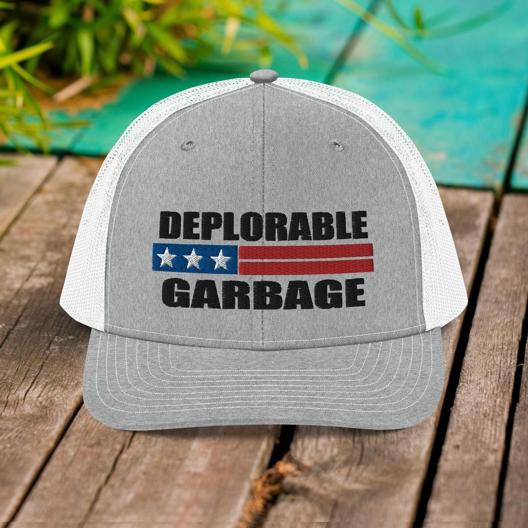 Trump Garbage Hat, Deplorable Garbage Hat, Fight for America, MAGA Hat ...