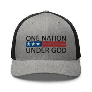 One Nation Under God Hat, American Flag Hat, 4th of July, Freedom Hat ...