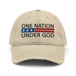 One Nation Under God Hat, American Flag Hat, 4th of July, Freedom Hat ...