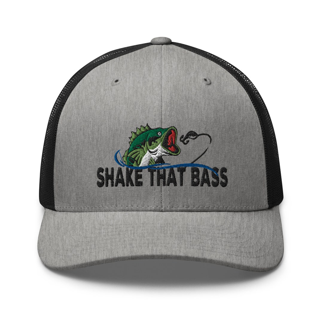 Shake That Bass Trucker Hat Bass Fishing Hat Fisherman - Etsy