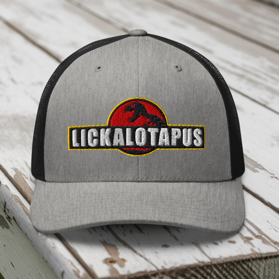 Dinosaur T-rex Hat, Lickalotapus Dinosaur, Dirty Adult Hat, Birthday Hat for Him, Jurassic ...