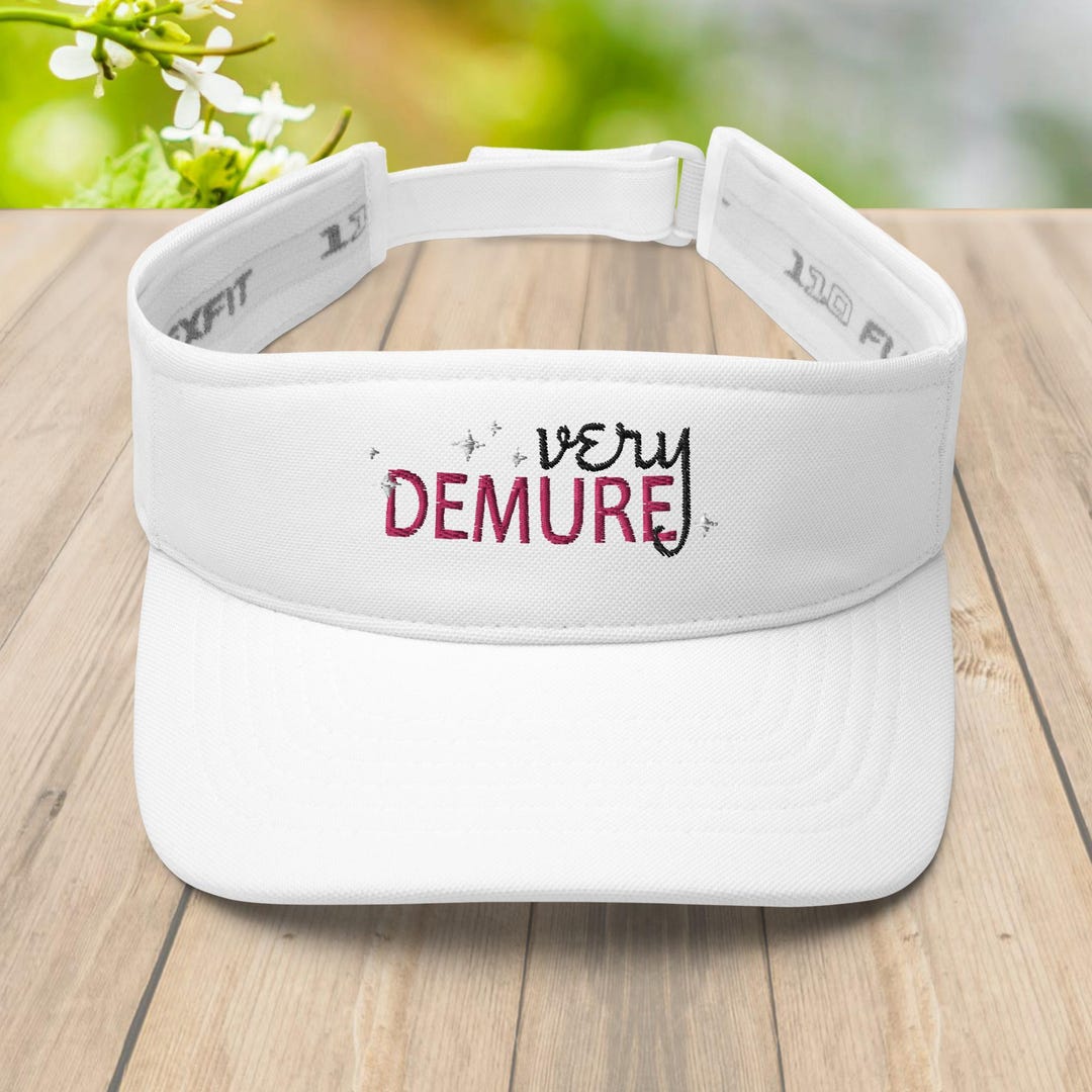 Very Demure Visor, Very Mindful, Classy Cutesy Girls Sun Visor, Demure ...