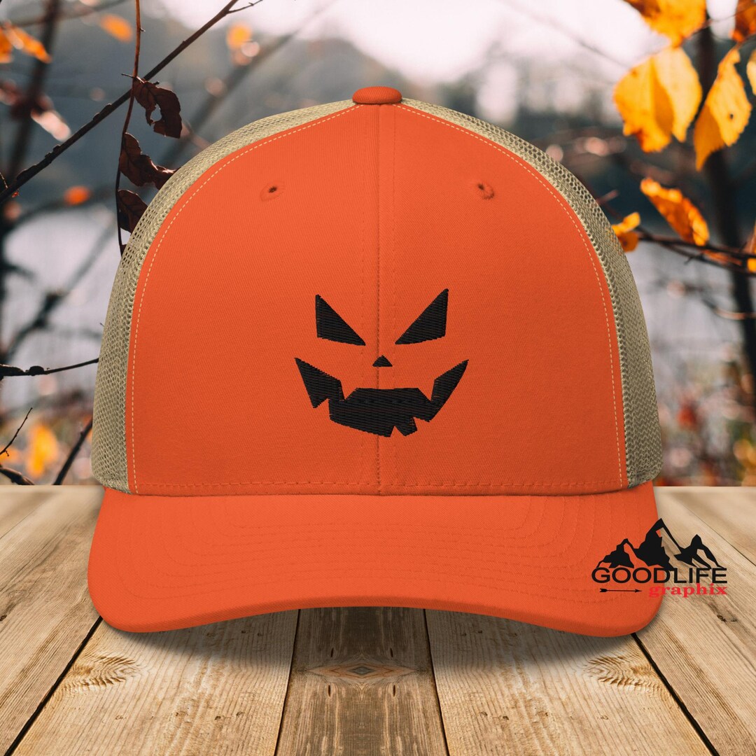 Pumpkin Jack Face Hat Halloween Hat Spooky Season Hat Jack - Etsy