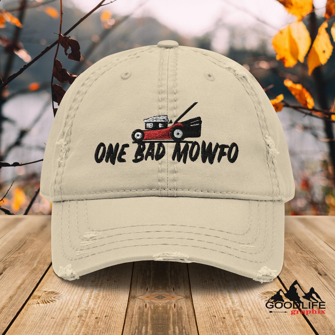 Lawn Mowing Hat, One Bad Mowfo Hat, Outdoors Hat, Plant Parent, the ...