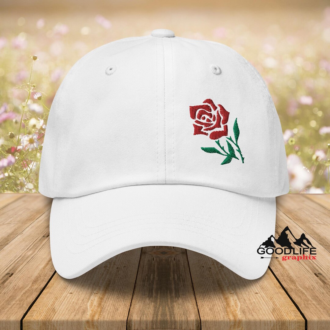 Red Rose Hat, Minimalist Hat, the Gardener, Flower Child, Mother's Day ...
