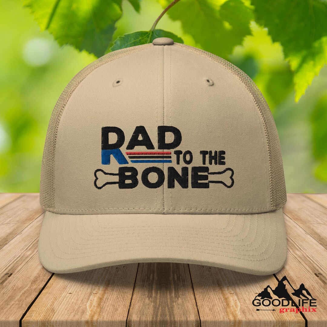 Dad Rad to the Bone Hat, Fathers Day Gift, Funny Fathers Day Hat, Dad ...
