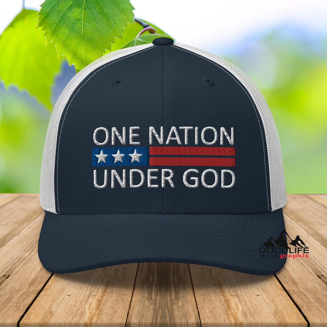 One Nation Under God Hat, American Flag Hat, 4th of July, Freedom Hat ...