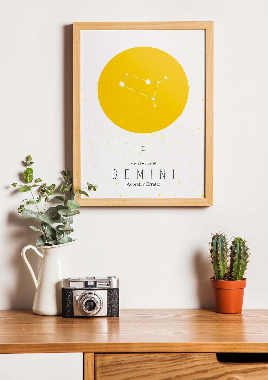 Zodiac Signs Prints, Set of 12 Posters, 50x70cm, Modern Art, Birthday ...