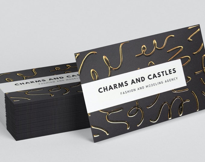 Gold Foil Business Card Printing | Silver Foil Business Cards | Foil ...