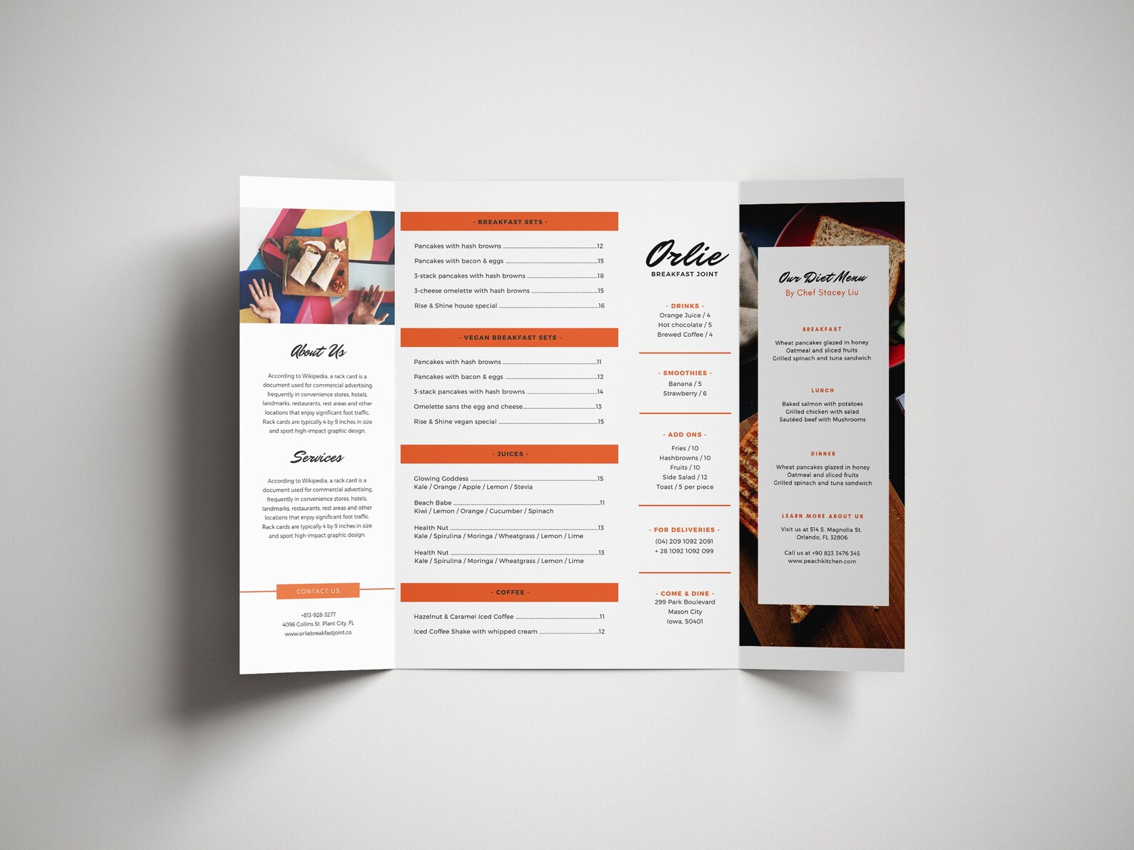 Menu Design Leaflet Design Restaurant Menu Design Fully - Etsy UK