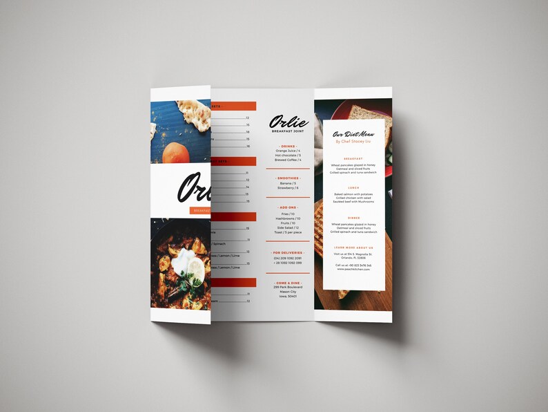 Menu Design Leaflet Design Restaurant Menu Design Fully - Etsy UK
