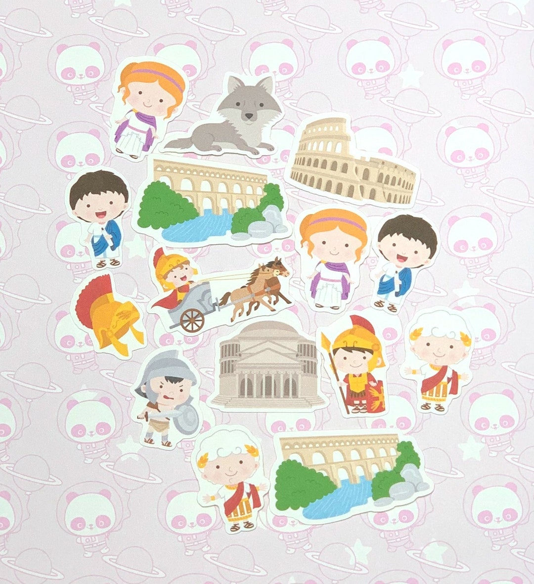 30 Pack Paper Kawaii Ancient Rome Stickers - Etsy