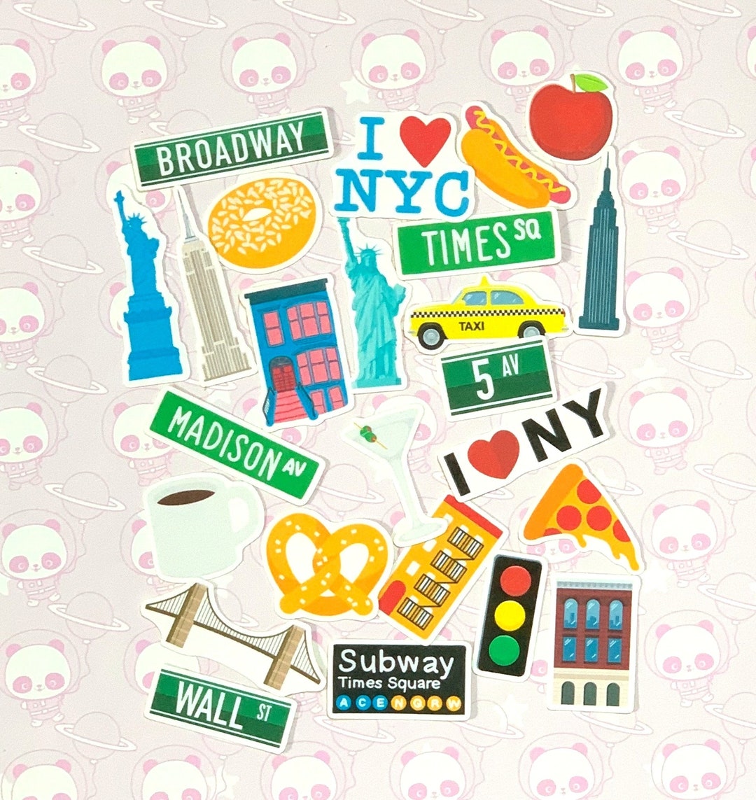35 Pack Paper New York Stickers SET 2 - Etsy