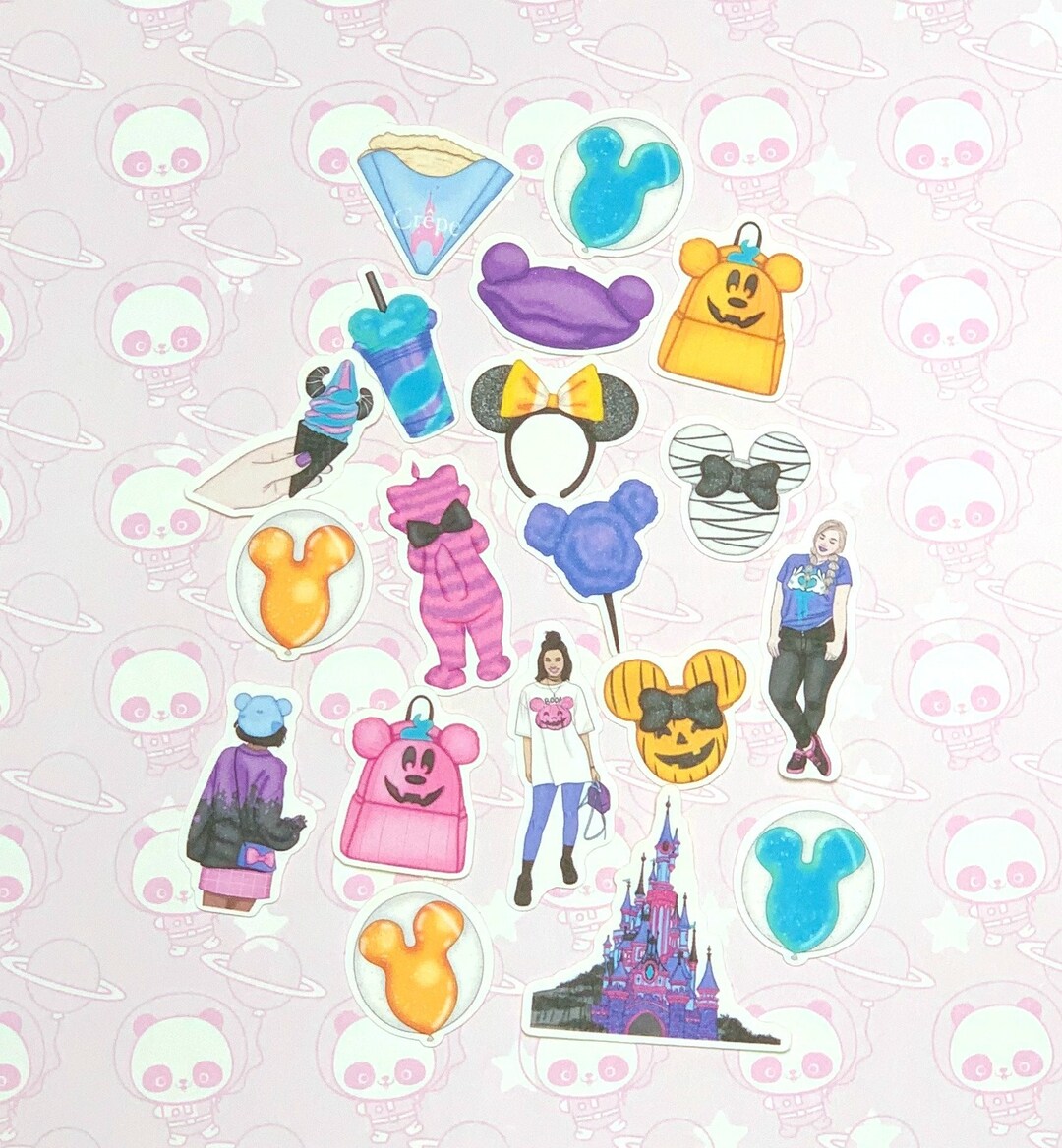35 Pack Paper Halloween Magical Kingdom Inspired Stickers SET - Etsy