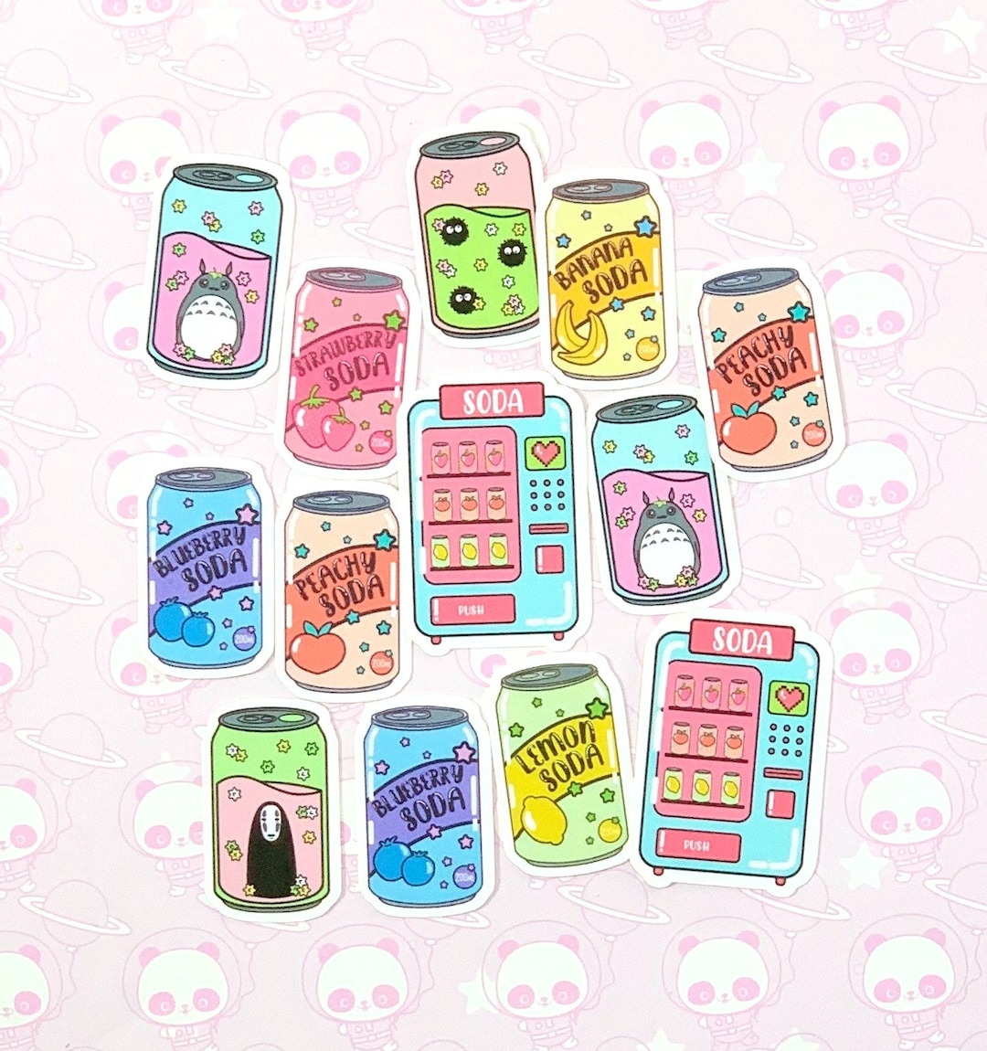 30 Pack Paper Kawaii Japanese Soda Stickers - Etsy