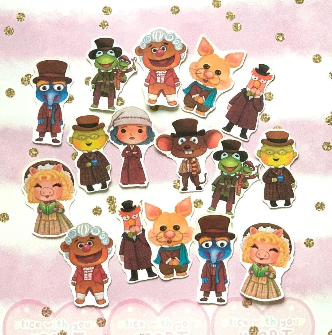 30 Pack Paper Kawaii Christmas Carol Stickers - Etsy