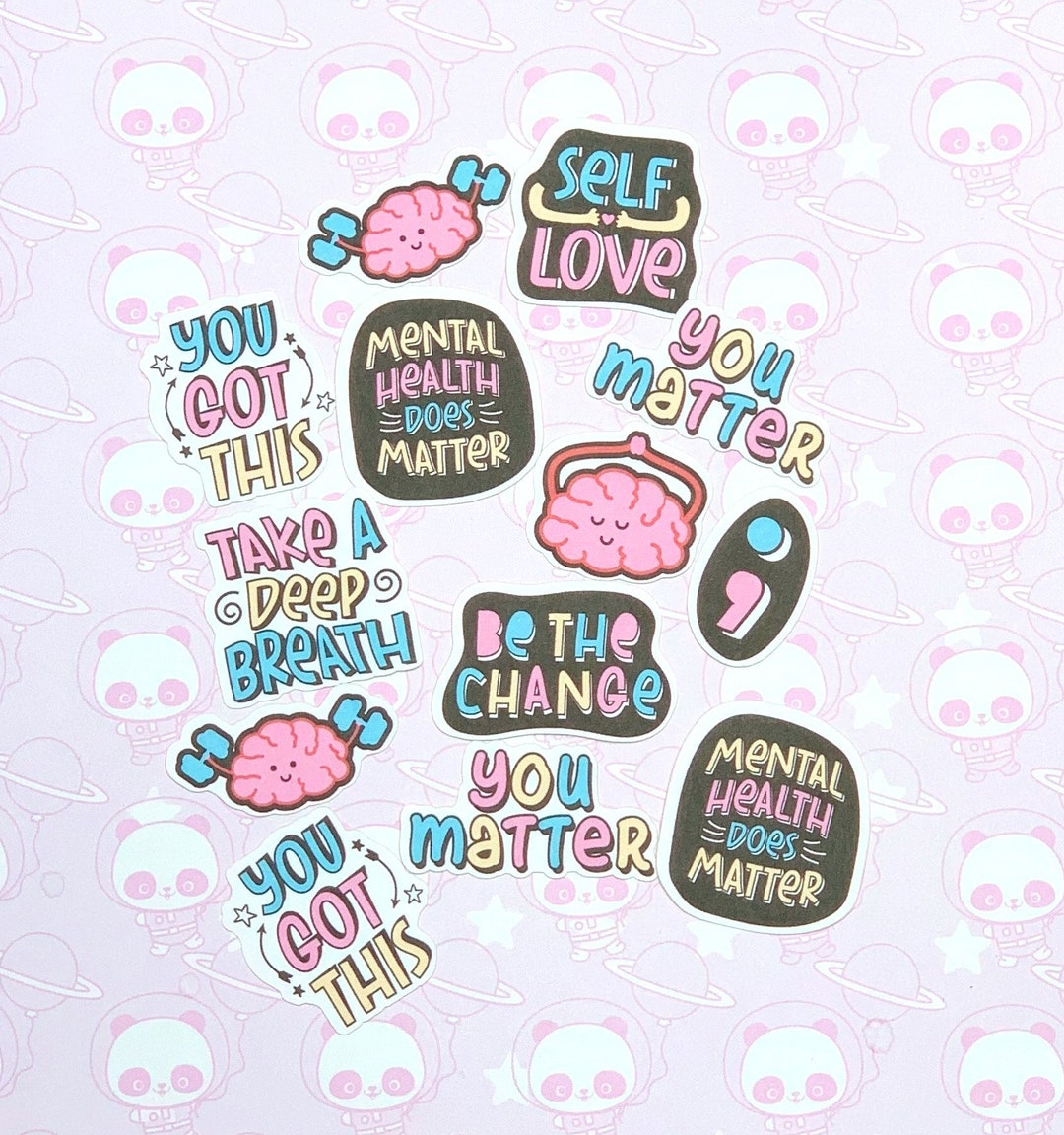 30 Pack Paper Positive Mental Health Sayings Stickers SET 2 - Etsy