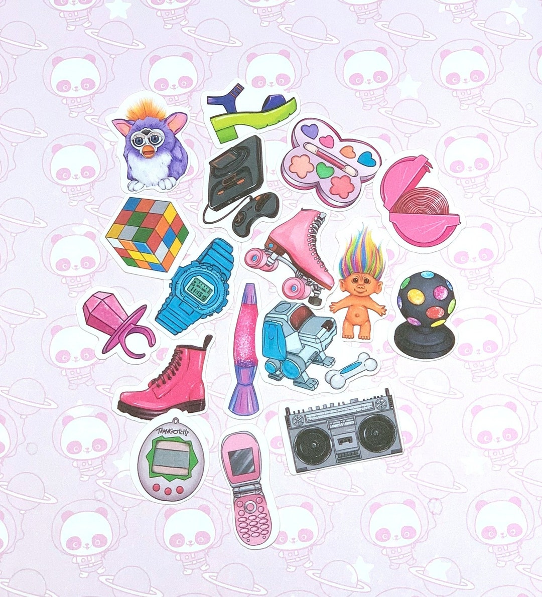 30 Pack Paper Retro 90s Girl Stickers SET 4 - Etsy UK