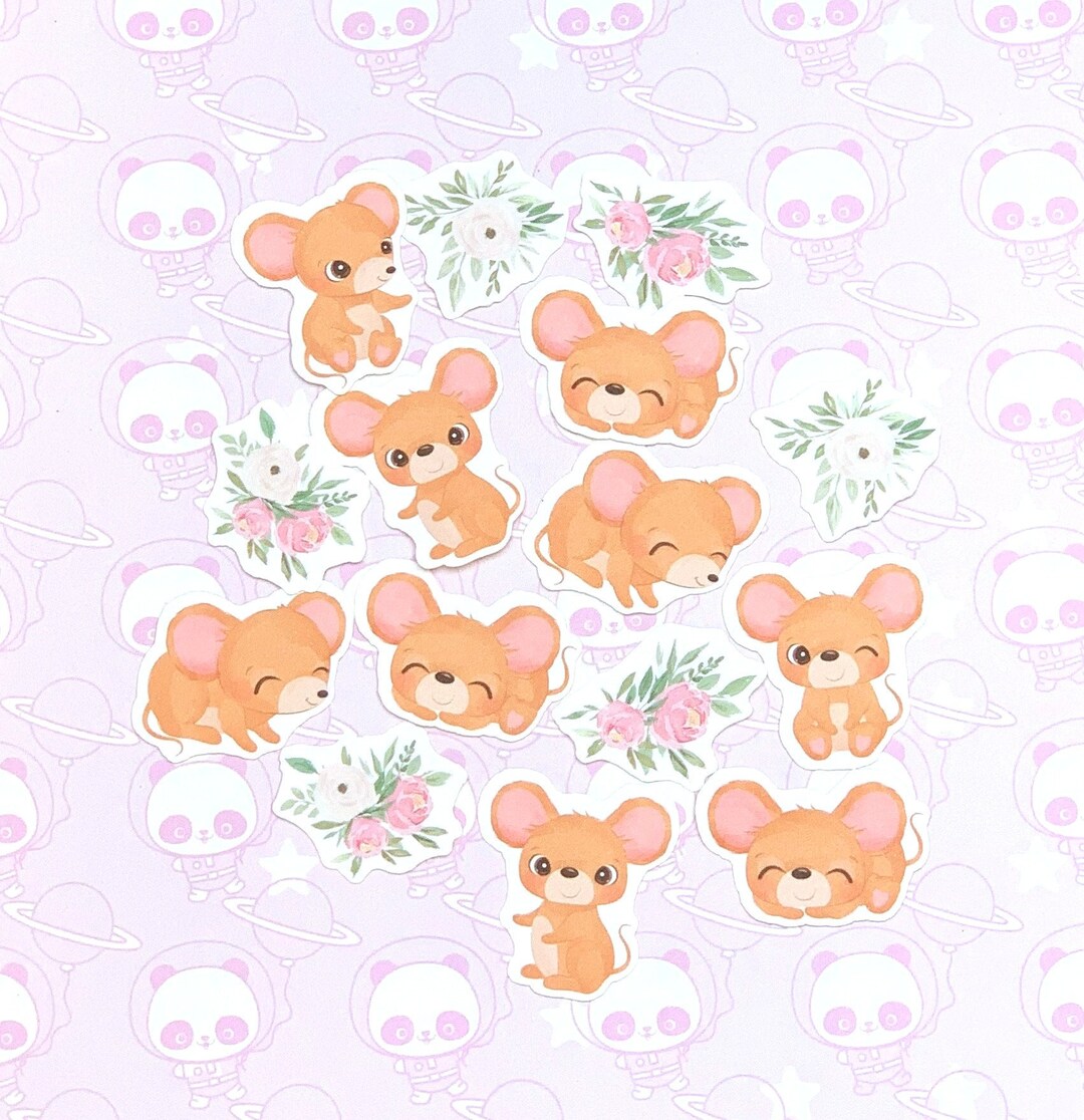 35 Pack Paper Kawaii Mice Stickers - Etsy