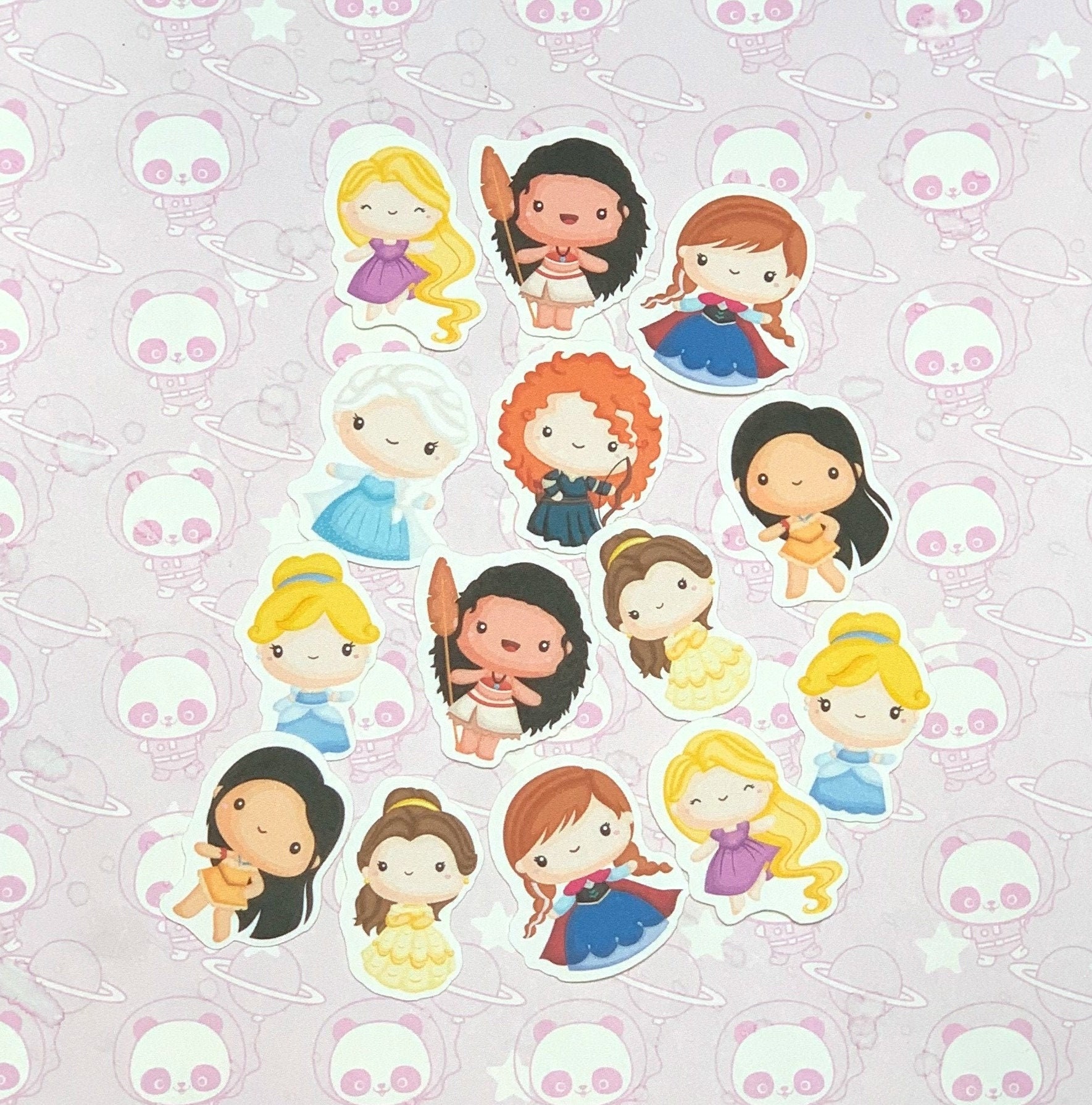 Card Making & Stationery 35 Pack Paper Chibi Princess Inspired Stickers ...