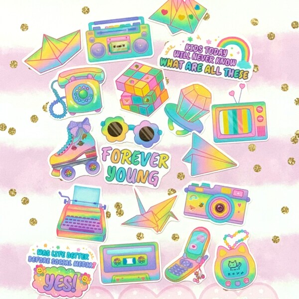 90s Stickers - Etsy