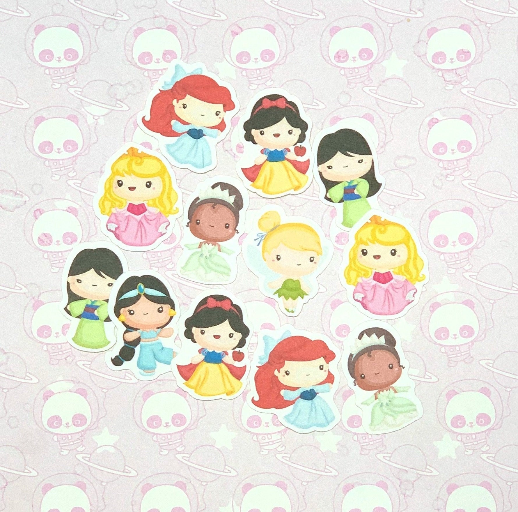 Card Making & Stationery 35 Pack Paper Chibi Princess Inspired Stickers ...