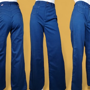 70s Vintage DITTOS Pants Jeans High Rise Truly Iconic 1970's Blue Twill ...