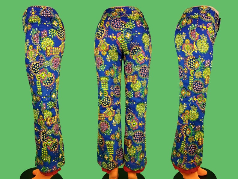 Hippie Mod Ski Pants. Vintage 60s 70s. Vibrant Psychedelic - Etsy