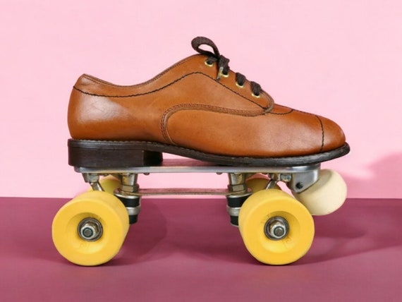 Vintage 70s shoe skates. Groovy hippie mod oxford lac… - Gem