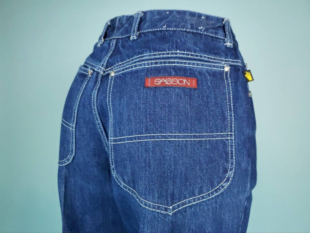 1980s Iconic Sasson Jeans. Hi Rise, Pleated Front, Tapered Legs. 28 X ...